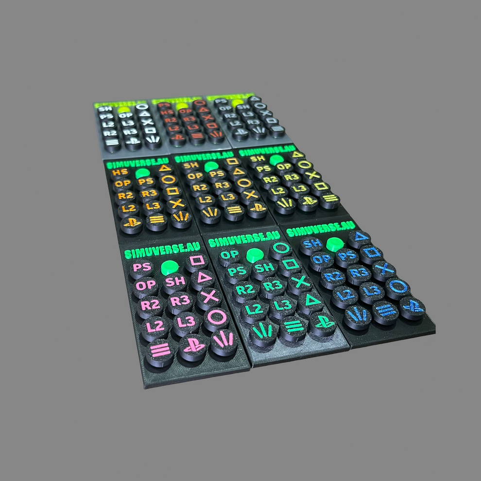 Fanatec PlayStation button caps – SimuVerse.AU