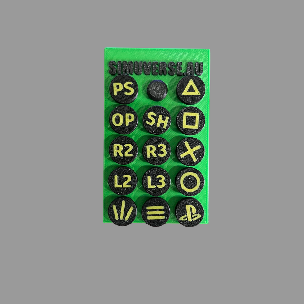Fanatec PlayStation button caps – SimuVerse.AU